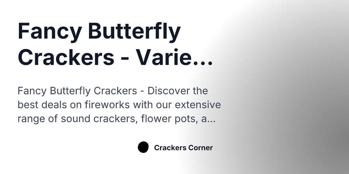 Fancy Butterfly Crackers 10 Pcs Box | Aerial Fireworks | Sivakasi ...