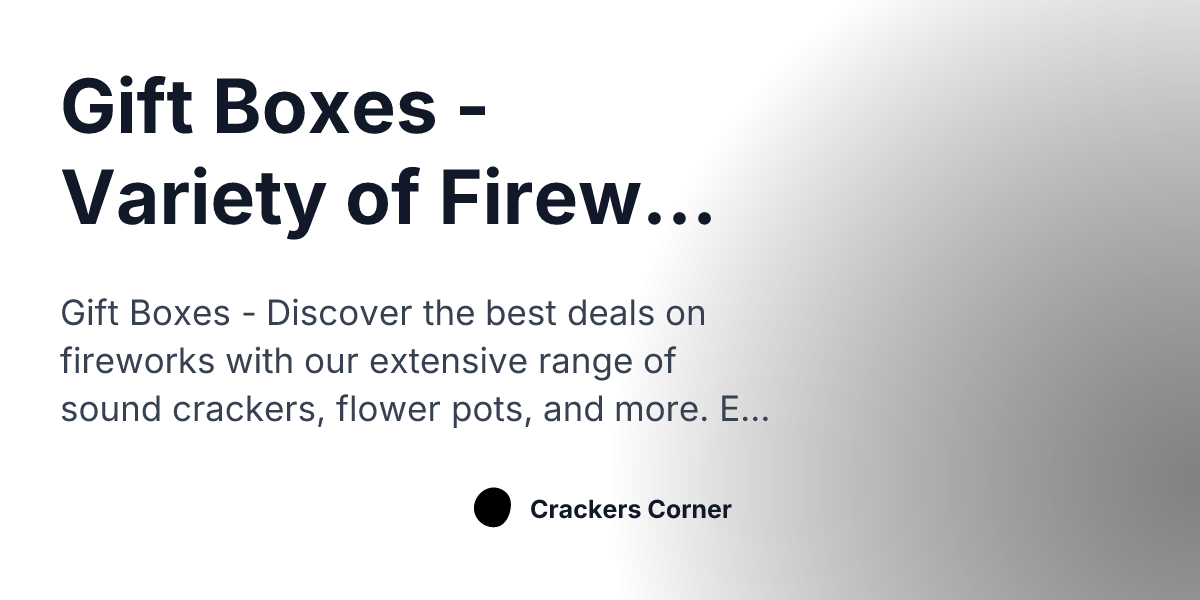 Firework Gift Boxes | Buy Assorted Firecracker Gift Packs for Diwali ...